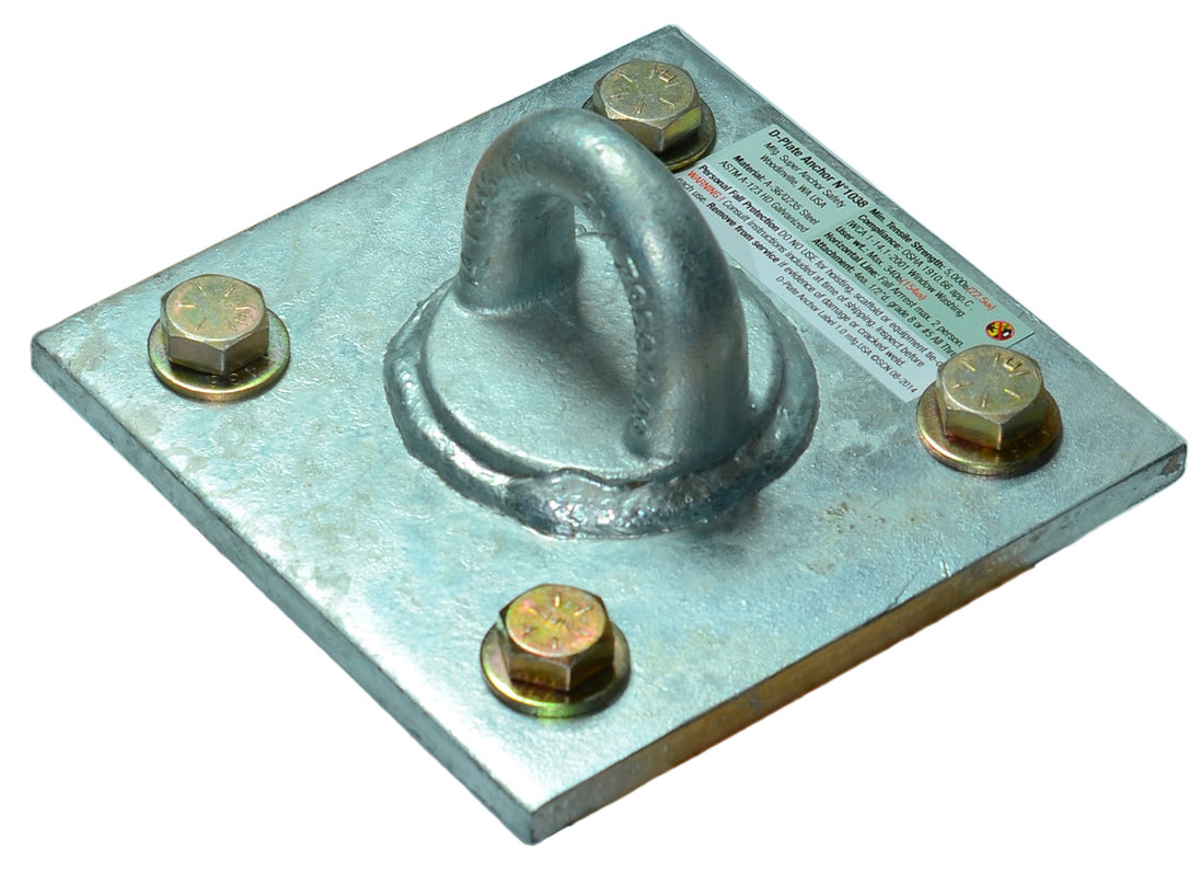 Super Anchor Safety CRA D-Plate Anchor 6x6 D-Plate with 1090 Loop top ...